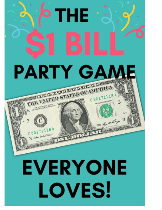 Aqua Maximalist The Easiest Dollar Party Game Template | PosterMyWall