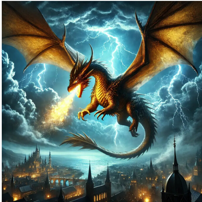 Copy of Aqua Maximalist Thunderwing: The Celestial Dragon Album Cover ...