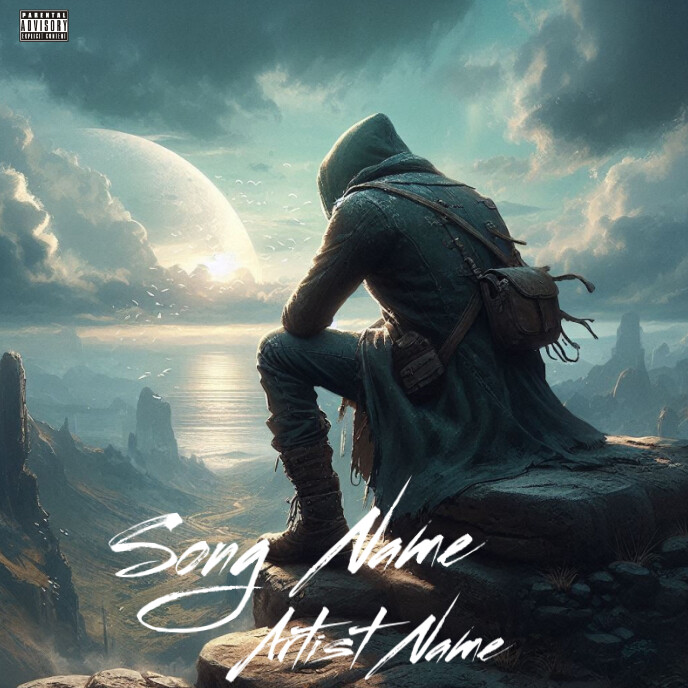 Aqua Mixtape Alone Man Album Cover Templat | PosterMyWall