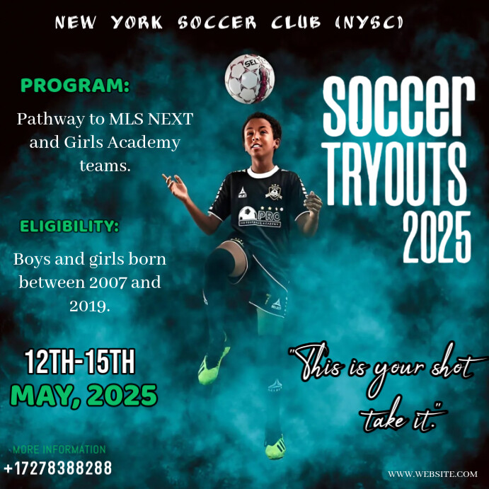 Copy of Aqua Modern & Minimal Dynamic And Eye-catching Flyer Design For ...