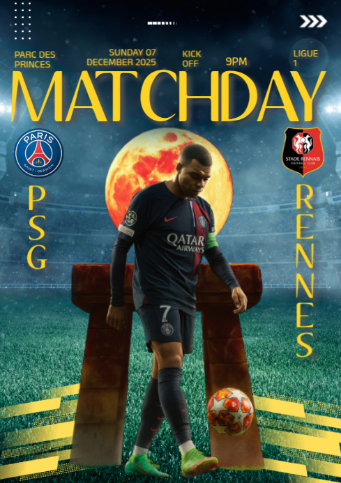 Aqua Modern & Minimal Football Match Day Schedule A4 Template ...