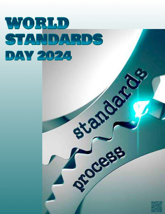 Aqua Modern & Minimal World Standards Day Flyer (us Letter) Template ...
