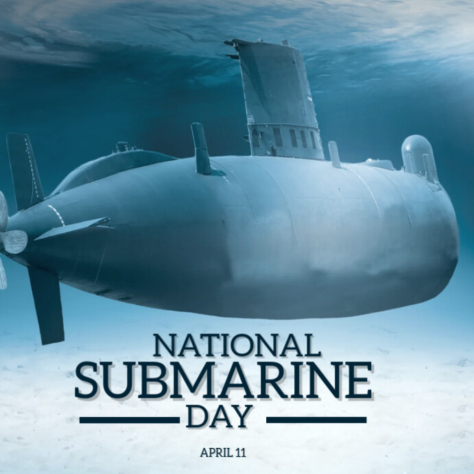 Aqua National Submarine Day Design Template | PosterMyWall