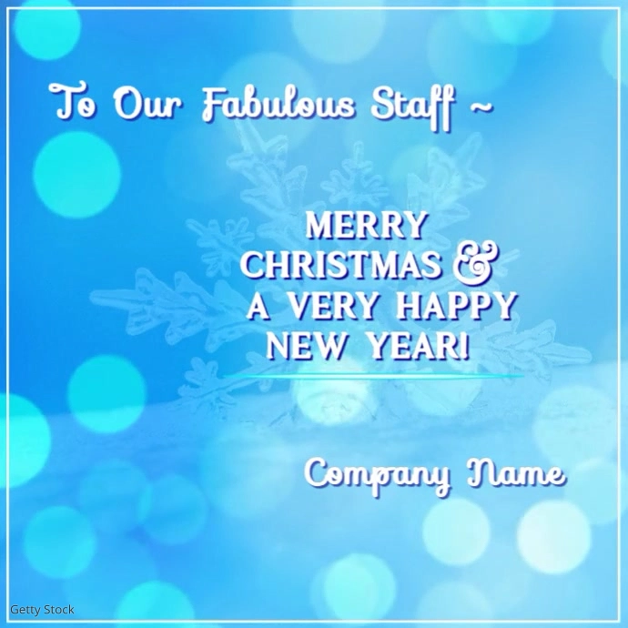 Aqua Pastel Holiday Greetings IG Post Template | PosterMyWall