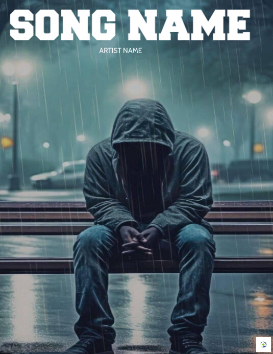 Aqua Professional Alon Man Song Albumb Flyer (us Letter) Template ...