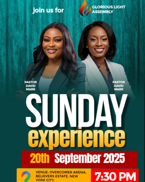 Copy of Aqua Professional Church Flyers Instagram Portrait | PosterMyWall