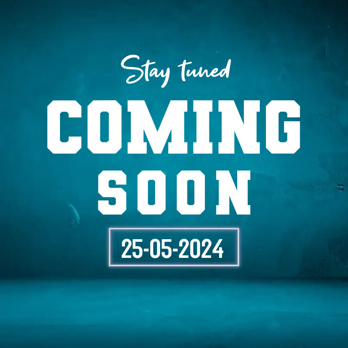 Aqua Professional Coming Soon Announcement I Template | PosterMyWall