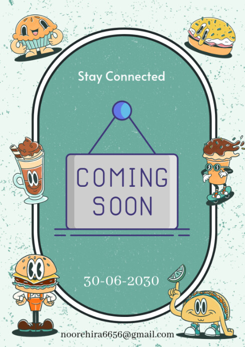 Aqua Professional Coming Soon Posters A4 Template | PosterMyWall