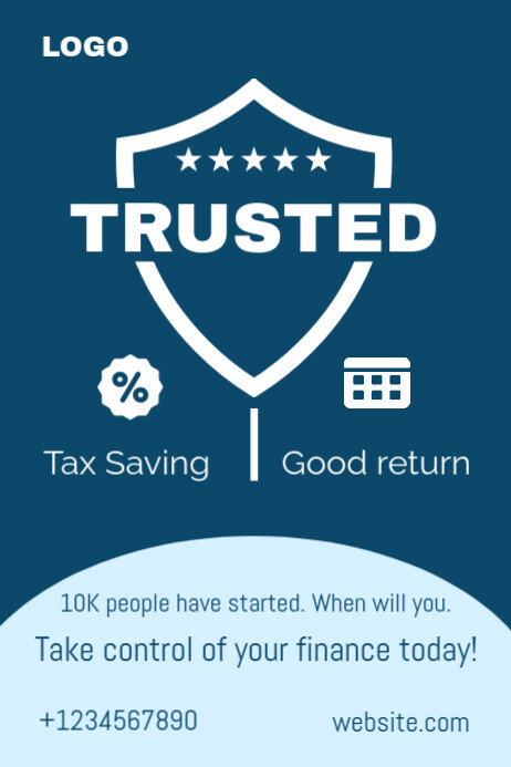 Copy of Aqua Professional Finance Poster | PosterMyWall