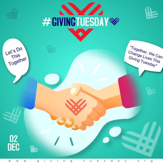 Modèle Aqua Professional Giving Tuesday Instagram Post | PosterMyWall