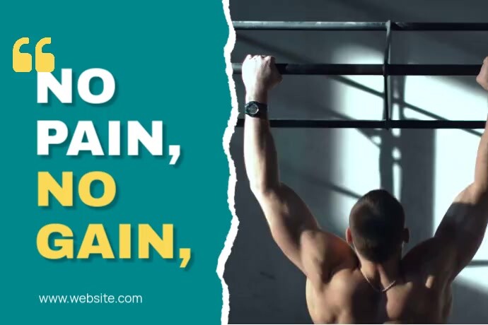 Aqua Professional Gym Quotes Poster Template | PosterMyWall