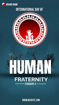 International day of human Fraternity Template | PosterMyWall