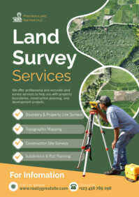 Land Survey Services Poster Template | PosterMyWall