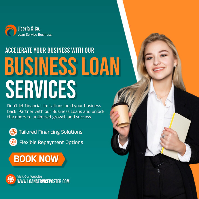 Aqua Professional Loan Service Instagram Post Template | PosterMyWall