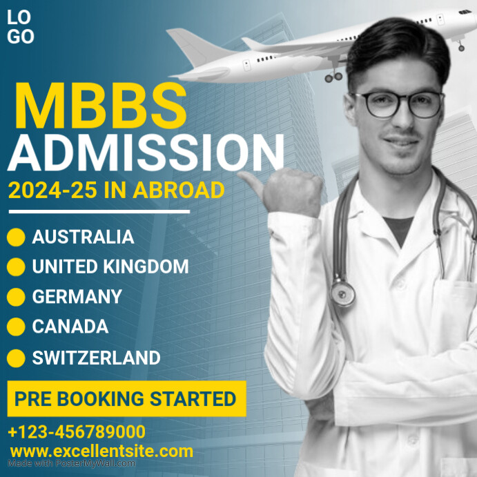 Aqua Professional Mbbs Admission Instagram Po Template | PosterMyWall