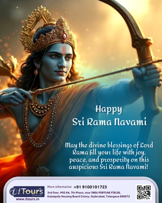Aqua Professional Rama Navami Instagram Portrait Template | PosterMyWall
