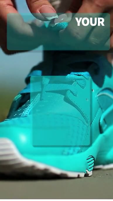 Aqua Professional Running Shoes Instagram Reel Template | PosterMyWall