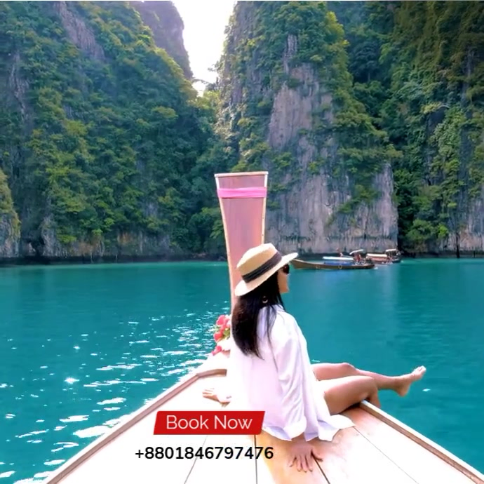 Aqua Professional Thailand Tour Package Ads Design Template Instagram ...