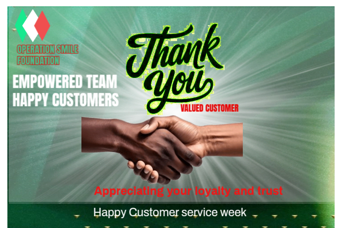 Copy of Aqua Professional Thank You Customer Service Week Design Banner ...