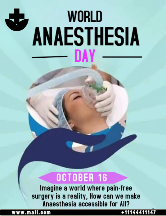 Aqua Professional World Anaesthesia Day/global Health Equity ...