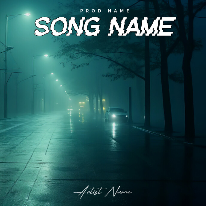 Plantilla de Aqua Song Name Album Cover | PosterMyWall