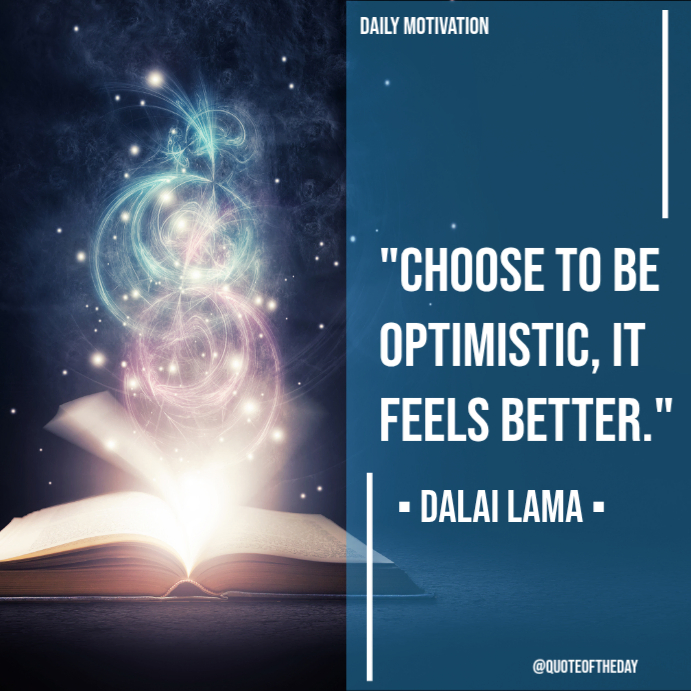 Aqua Typographic Daily Motivation Quote 2025 Instagram Post Template ...