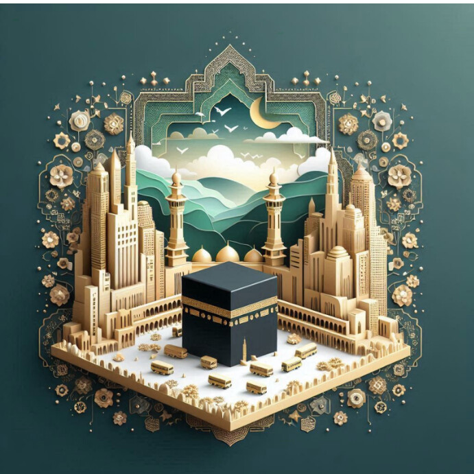 Plantilla de Aqua Typographic Islamic Wallpaper Instagram Post ...