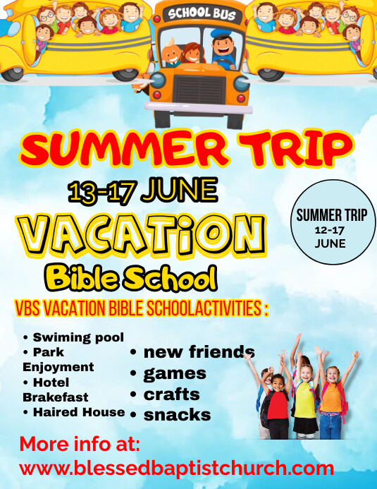 Copy of Aqua Vbs Flyer (us Letter) | PosterMyWall