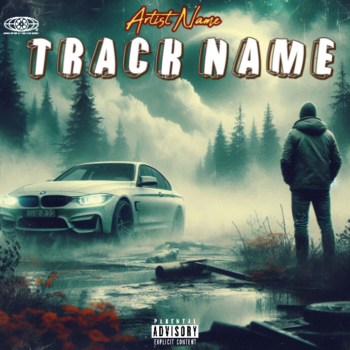 Aqua Vintage Alone Man Bmw Best Mixtape Cover Album Cover Template ...
