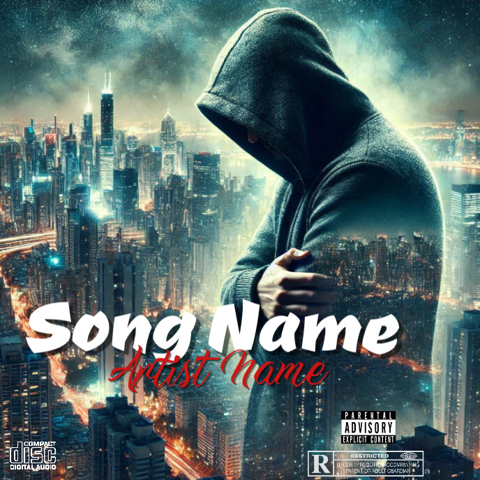 Aqua Vintage Alone Sad Man Song Album Cover Template | PosterMyWall