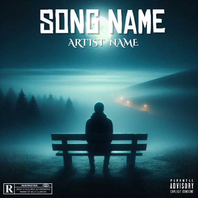 Aqua Vintage Sad Lonely Song Mixtape Cover Art Design Album Cover ...