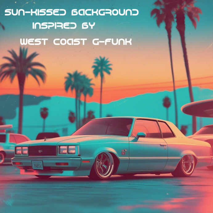Aqua Vintage Sun-kissed Background Inspired By West Coast G-funk ...