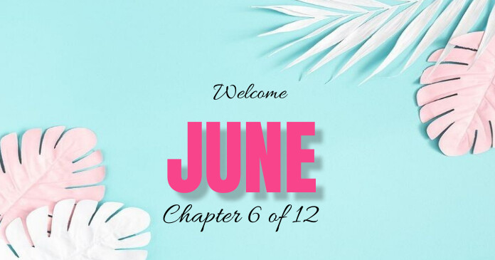 Aqua Welcome June Facebook Shared Image Template | PosterMyWall