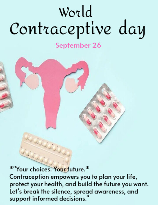 Aqua World Contraceptive Day Awareness Campaign Flyer (us Letter ...