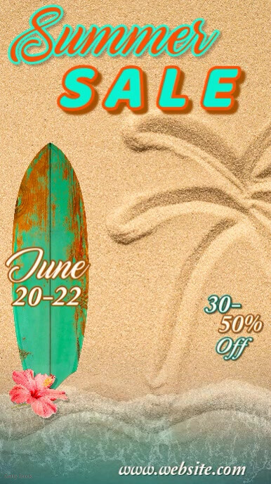 Modèle Aquq/Tan Joyful Summer Sale IG Reel | PosterMyWall