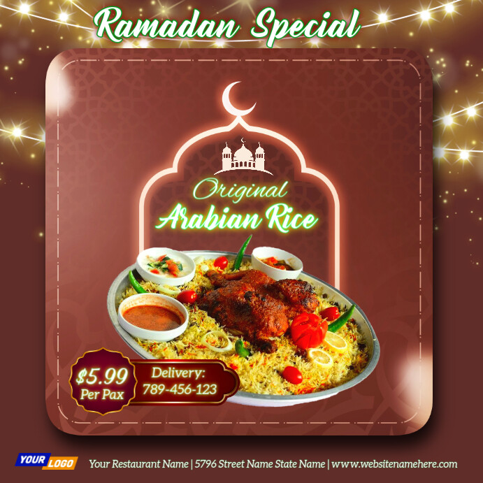 Copy of Arabian Rice Ramadan Special Offer | PosterMyWall