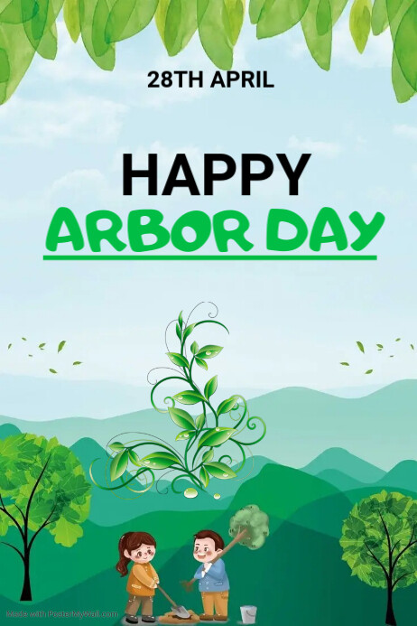 Arbor day, happy Arbor day Template | PosterMyWall