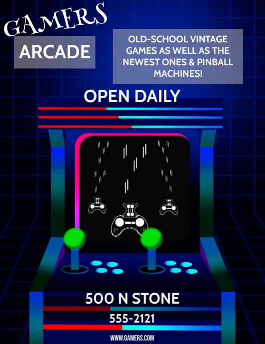 ARCADE Template | PosterMyWall