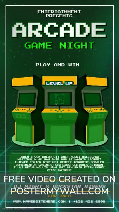 Copy of Arcade Game Night | PosterMyWall