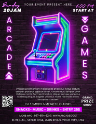 Arcade Night Template | PosterMyWall