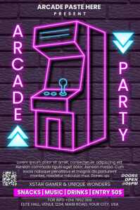 Arcade Night Template | PosterMyWall