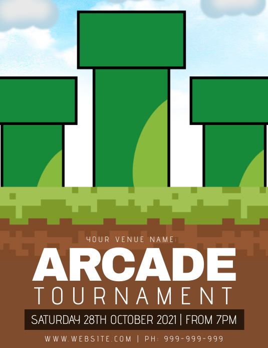 Arcade Tournament Poster Template | PosterMyWall