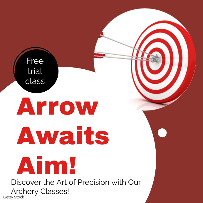 Copy of Archery Classes Ad Graphic Template | PosterMyWall