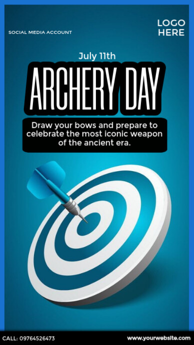 archery day instagram sstory Template | PosterMyWall