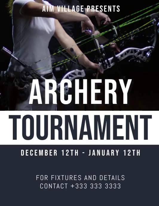 archery Template | PosterMyWall