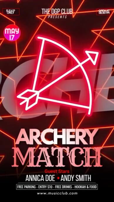 Archery Match Templat | PosterMyWall