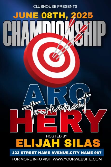 Archery Tournament Ads Template | PosterMyWall