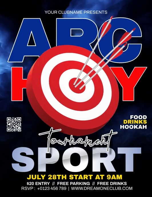Archery Tournament Ads Template | PosterMyWall
