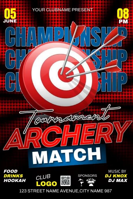 Archery Tournament Ads Template | PosterMyWall