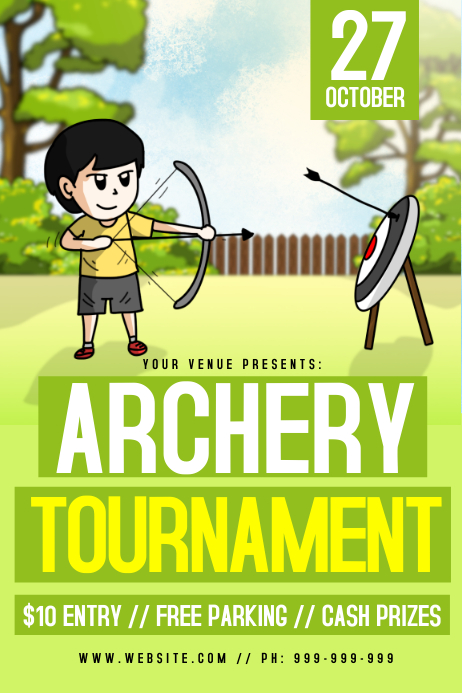 Archery Tournament Poster Template | PosterMyWall